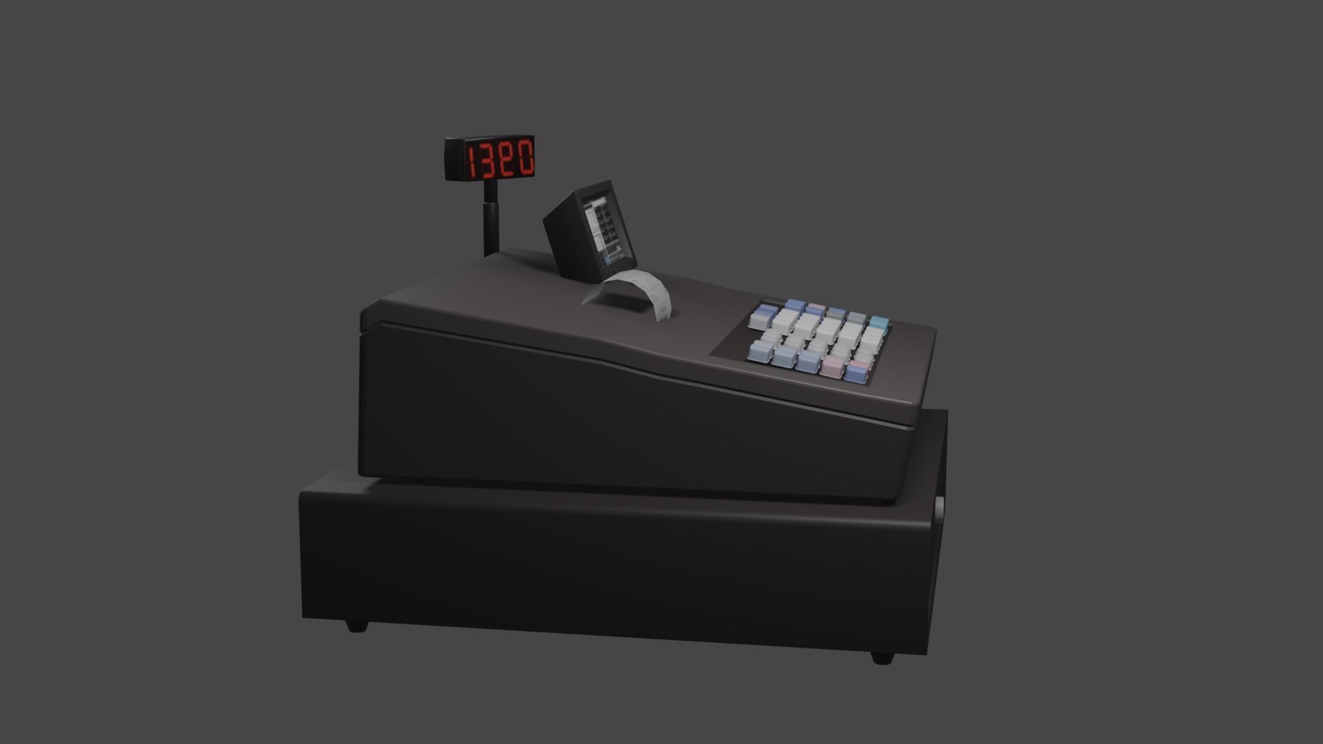 Cash Register free 3D model | CGTrader