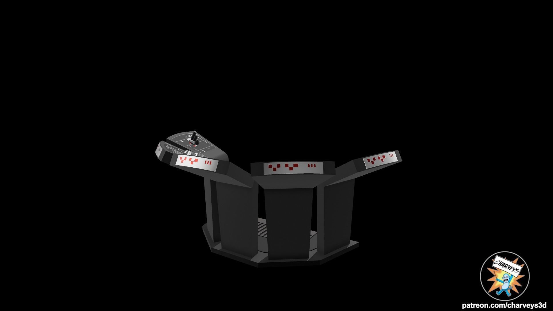 Star Wars Death Star Control Console for action figures 3D model 3D ...