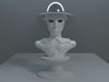 Alien marble sculpture 3D model | CGTrader