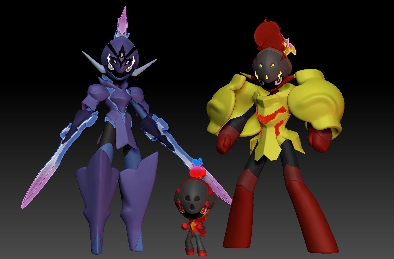 Pokemon Charcadet Armarouge Ceruledge 3D model 3D printable | CGTrader