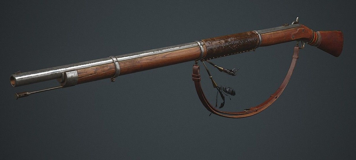 3D model Musket 1863 Game ready VR / AR / low-poly | CGTrader