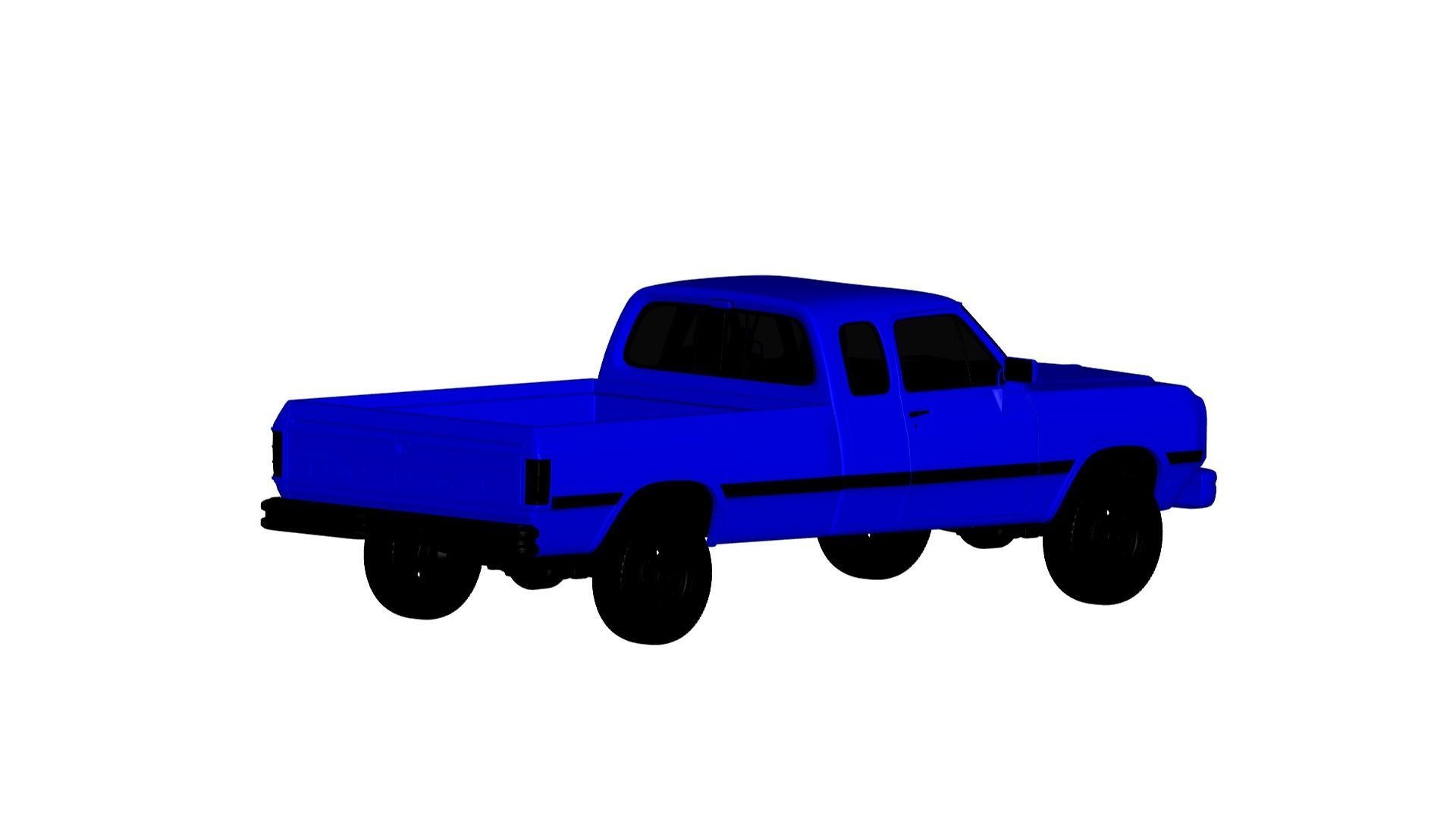 Dodge Ram 1990 3D model | CGTrader
