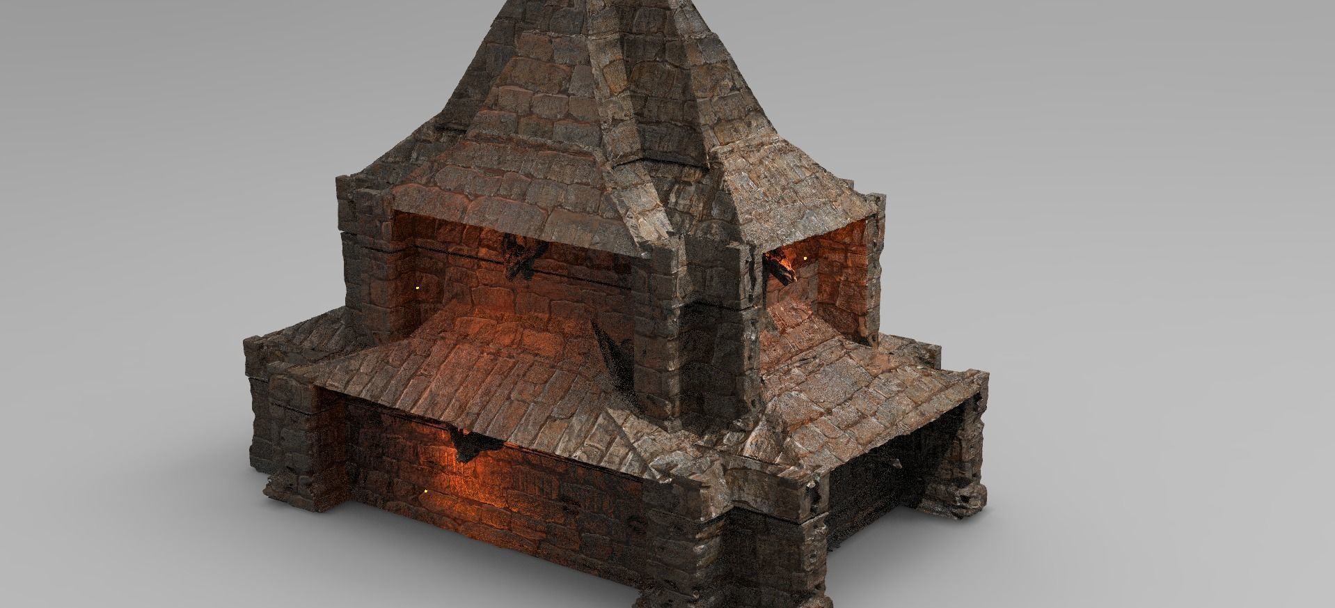 Lizard Town Hall Tower 3D model | CGTrader