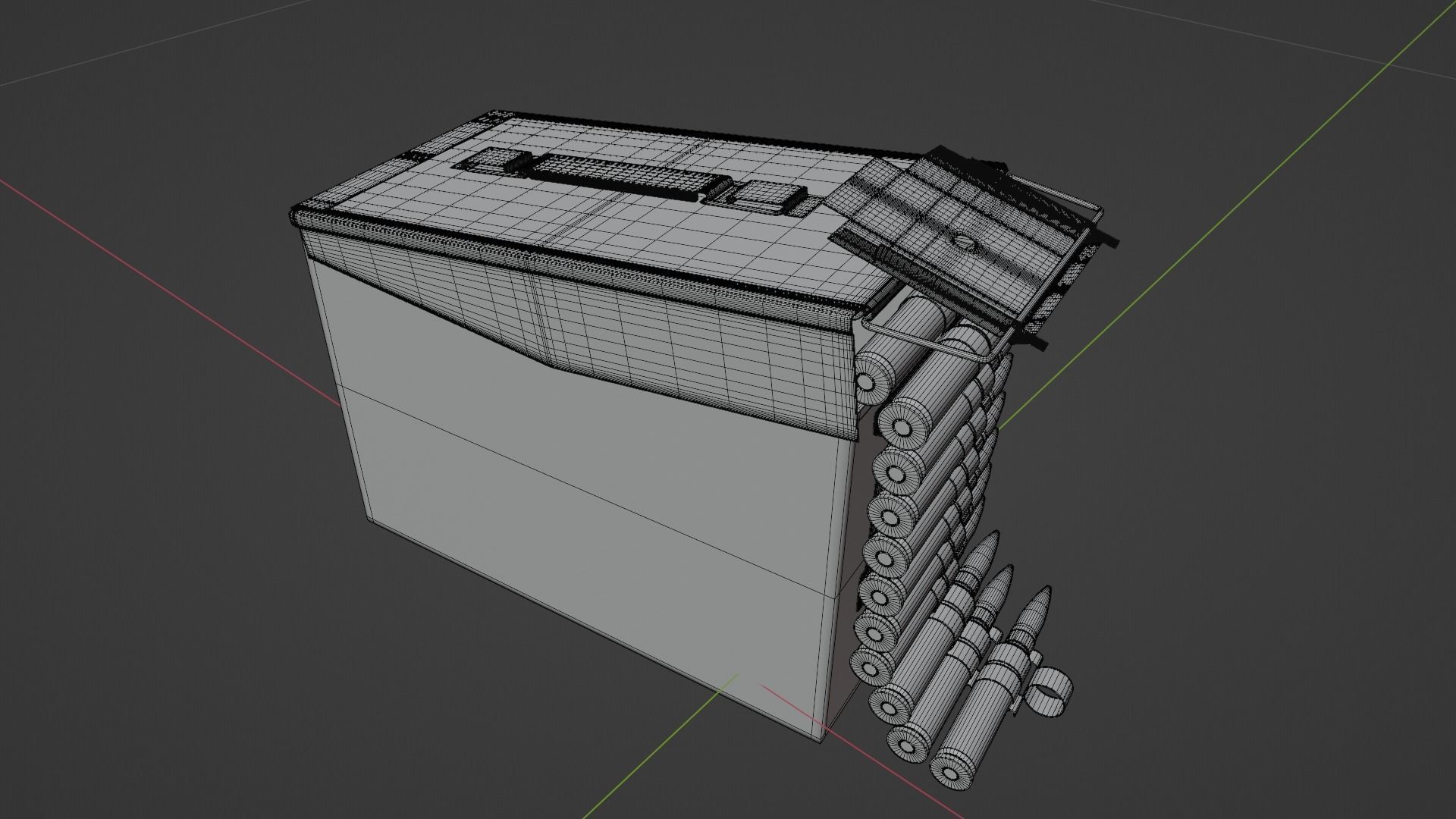 Ammo Box - 50 cal 3D model | CGTrader