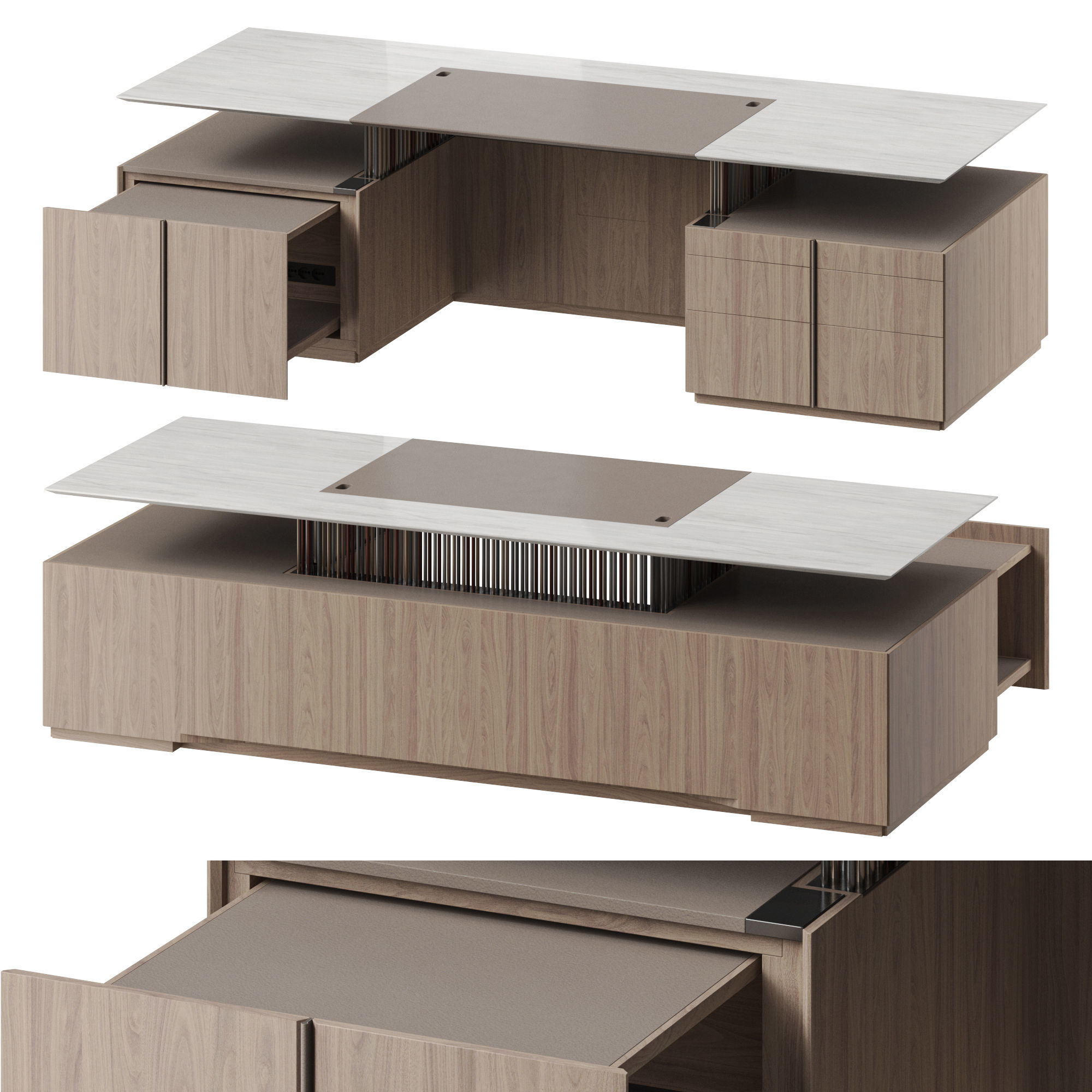 Giorgetti G Code Desk 3D model | CGTrader