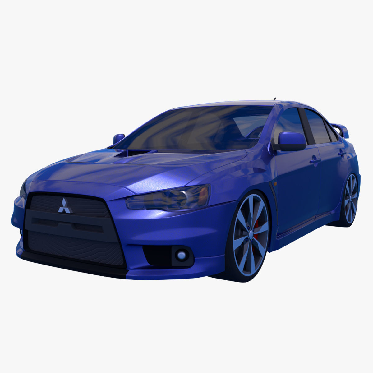 3D model Lancer Evolution Sports car 3D Model VR / AR / low-poly | CGTrader