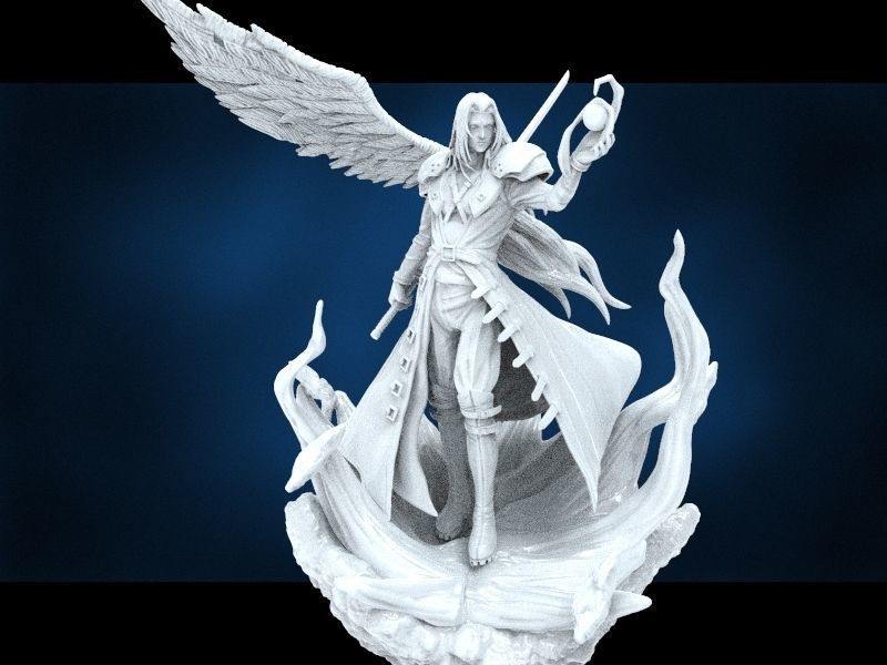 shepiroth - SEPHIROTH 3D model 3D printable | CGTrader