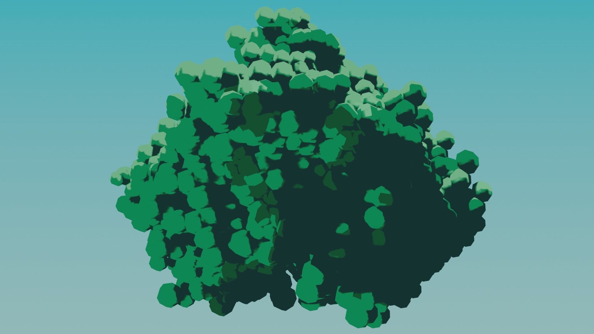 Bushes greenery trees landscaping in the style of Anime Ghibli 3D model ...