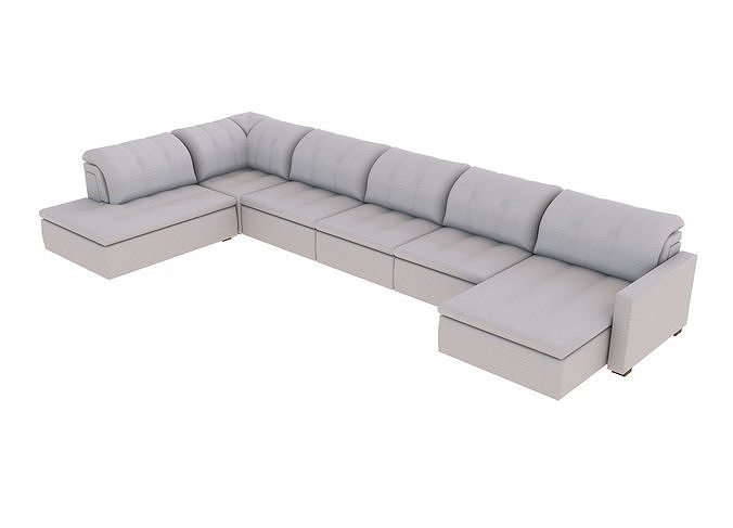 Lagos Cozy sofa ready to render 3D model | CGTrader