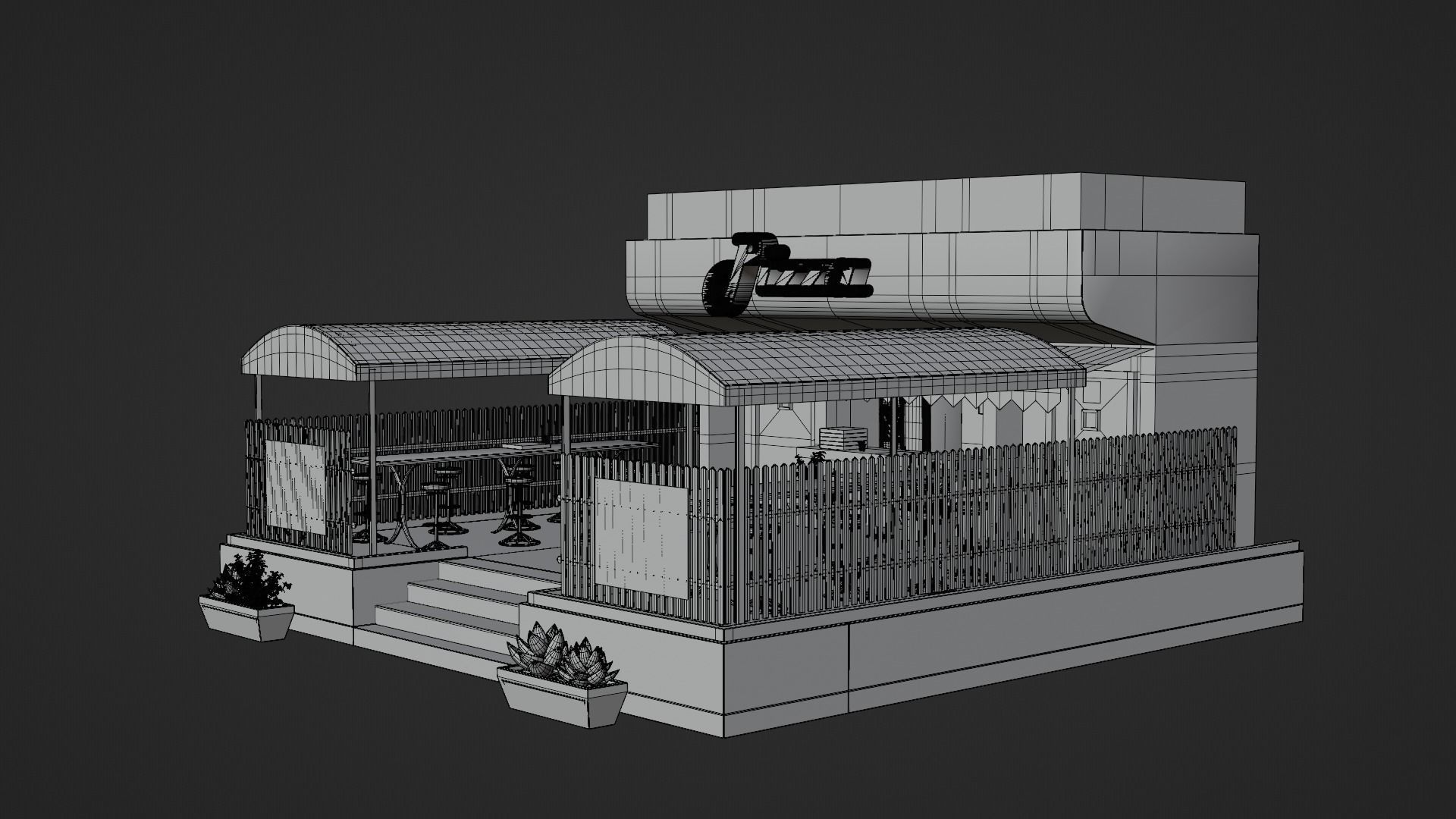 CARTOON PIZZA SHOP 3D model | CGTrader