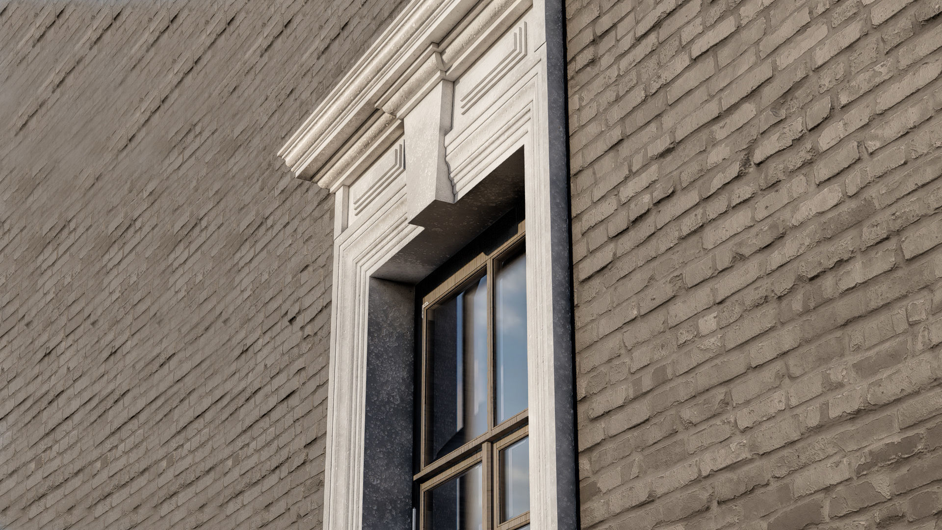 Classic window frame 3D model | CGTrader