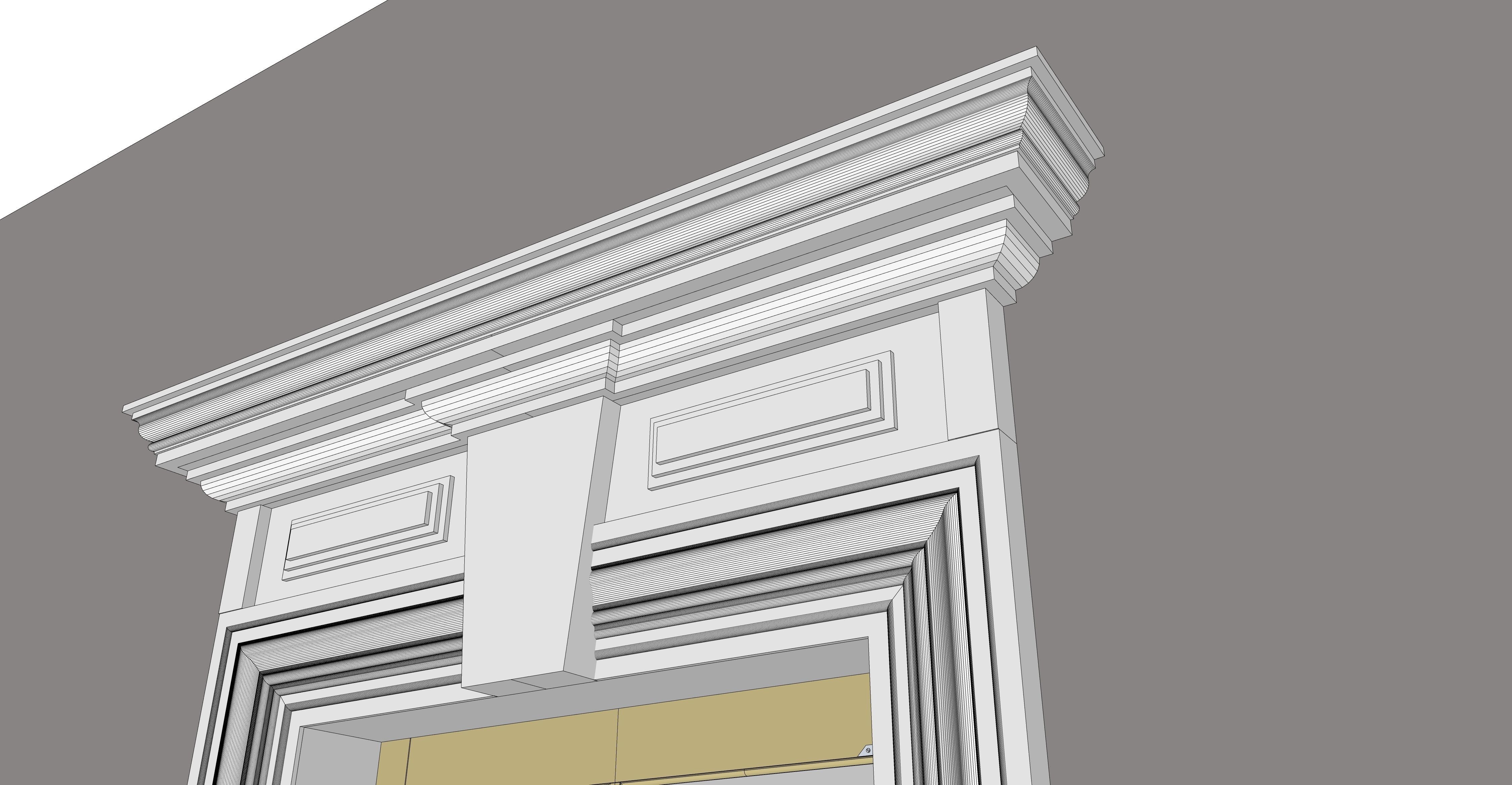 Classic window frame 3D model | CGTrader