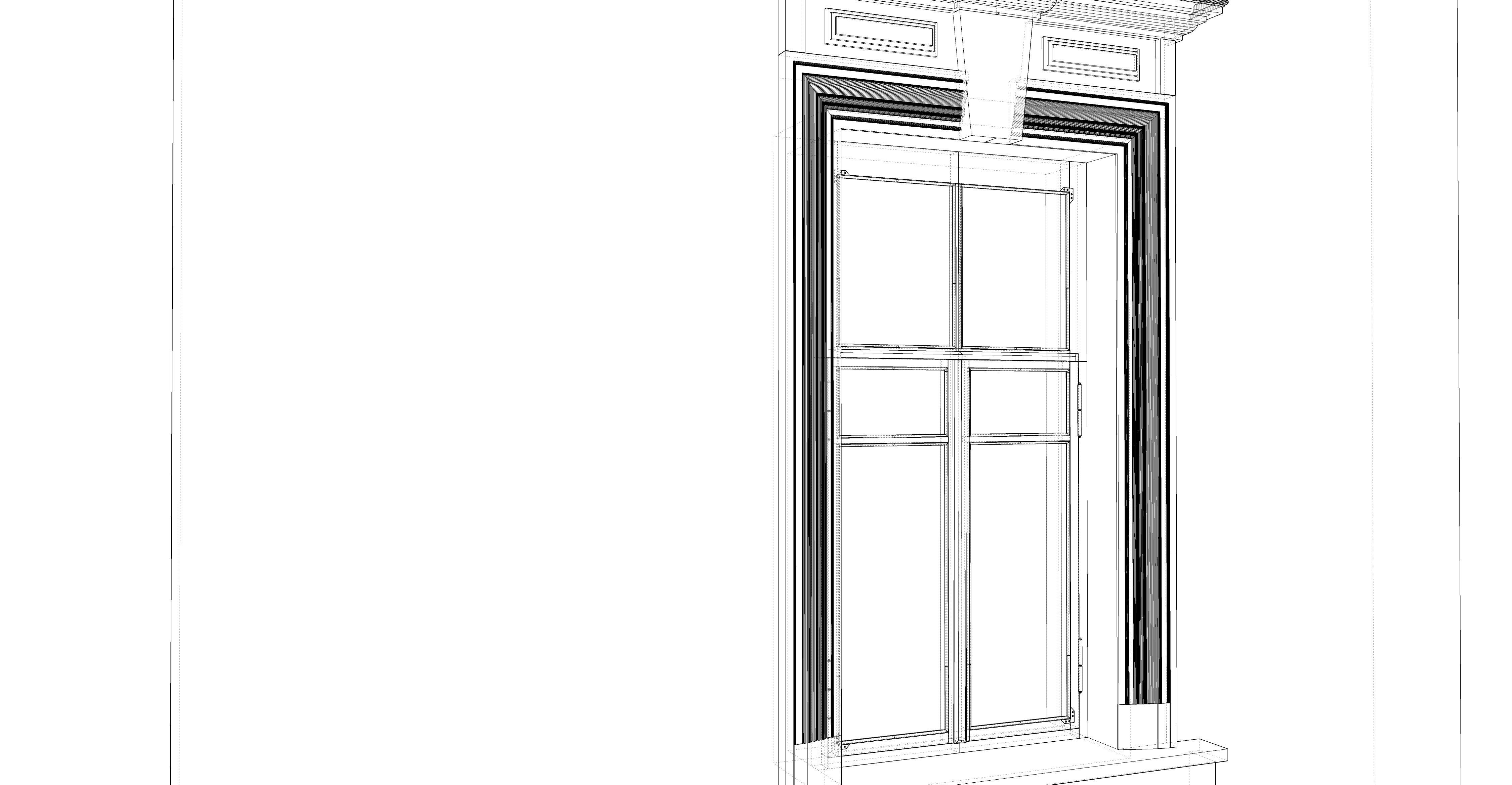 Classic window frame 3D model | CGTrader