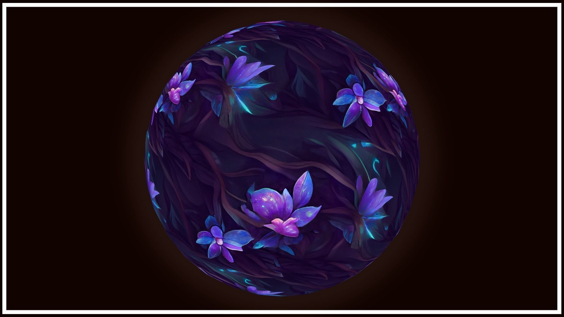 Texture Dark Forest Flowers -- 20 TEXTURES -- Hand-painted ---PACK 2 ...