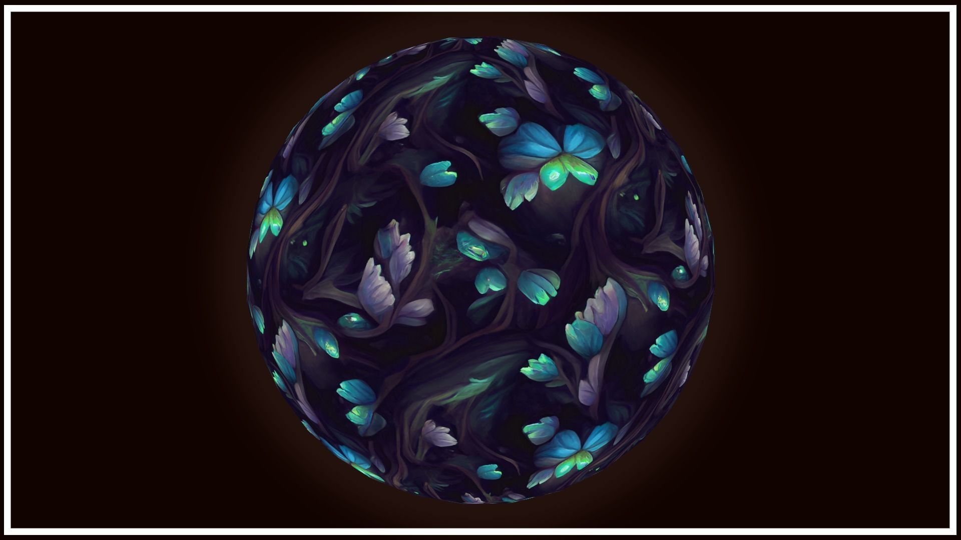 Texture Dark Forest Flowers -- 20 TEXTURES -- Hand-painted ---PACK 2 ...