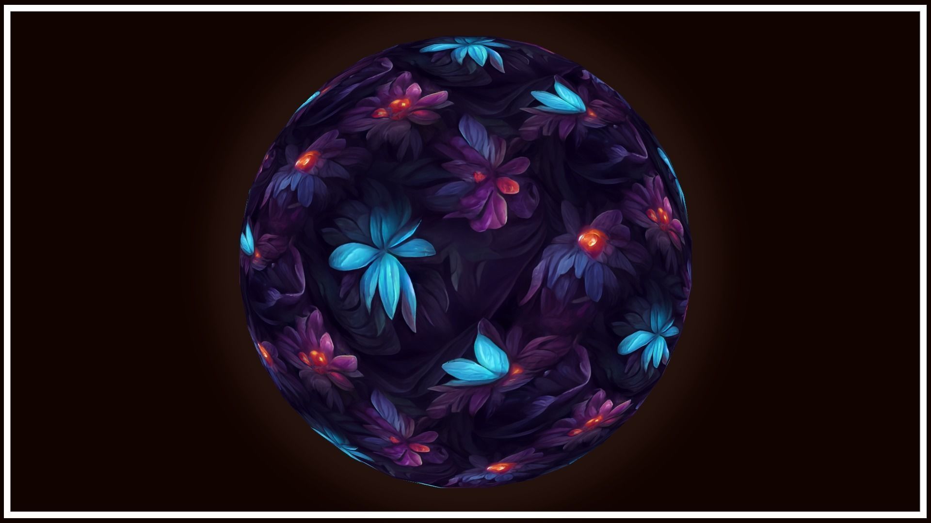 Texture Dark Forest Flowers -- 20 TEXTURES -- Hand-painted ---PACK 3 ...