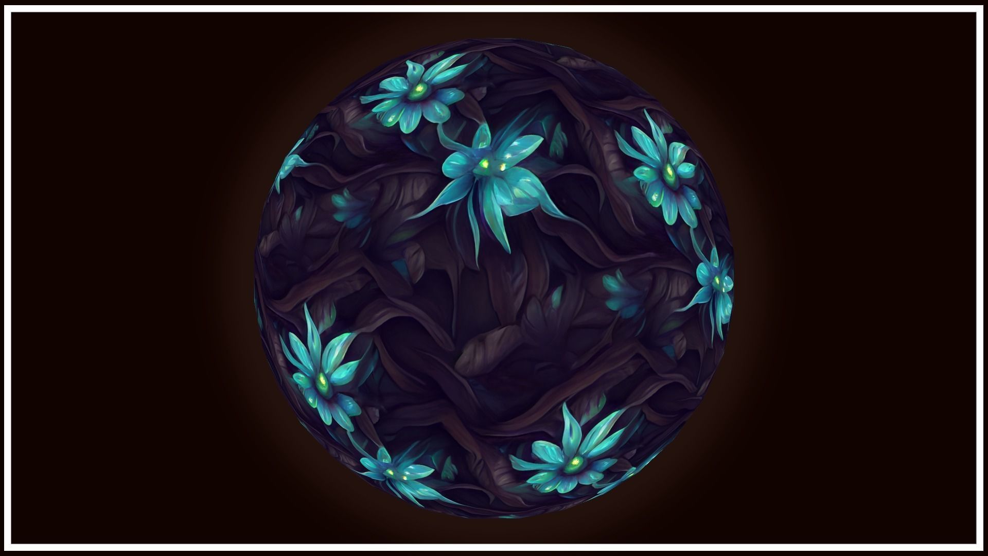 Texture Dark Forest Flowers -- 20 TEXTURES -- Hand-painted ---PACK 3 ...