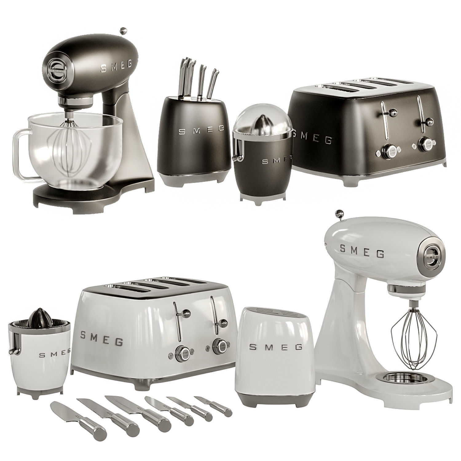 accessories smeg 02 3D model | CGTrader
