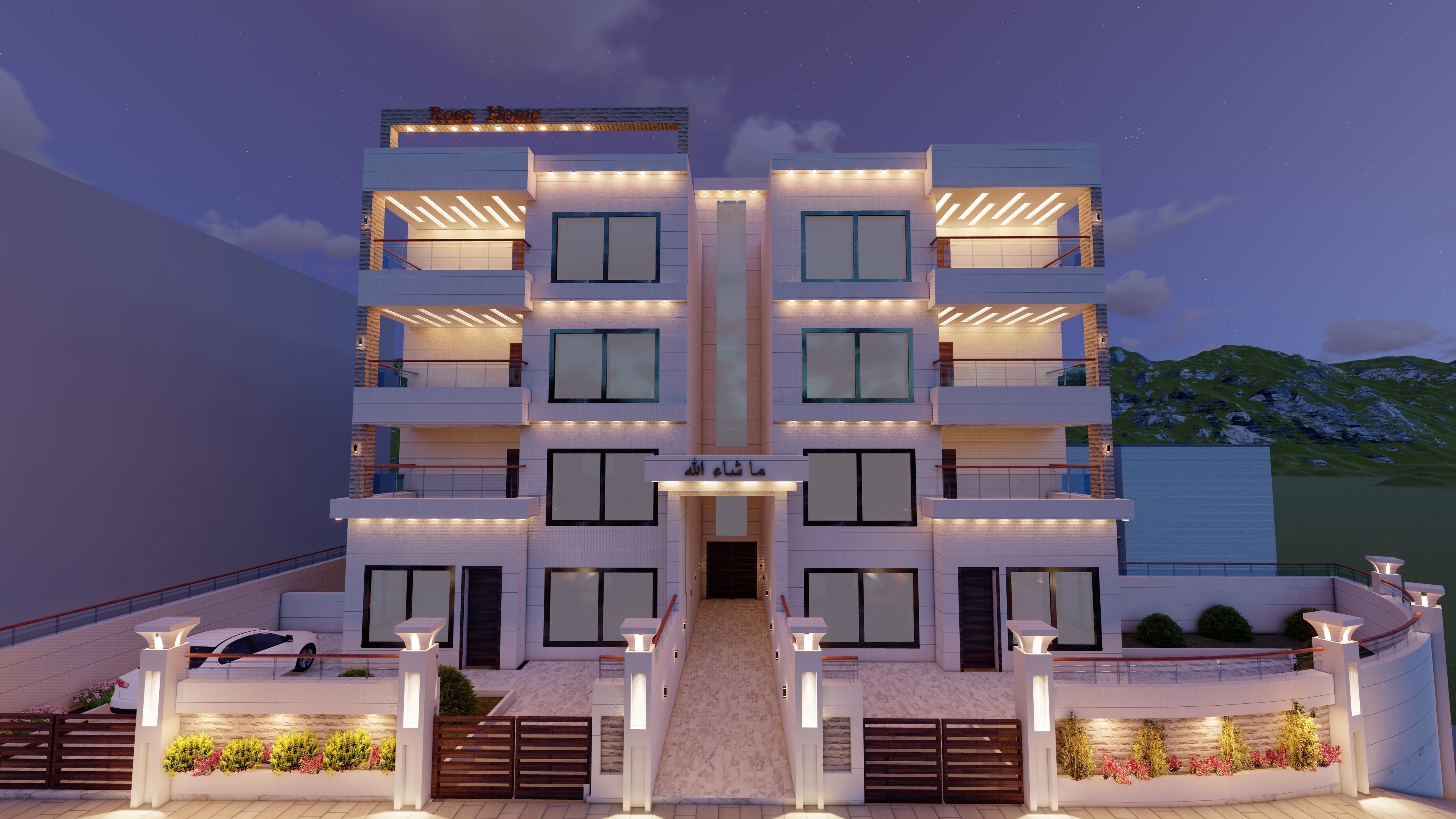 1 unit of housing complex free 3D model | CGTrader