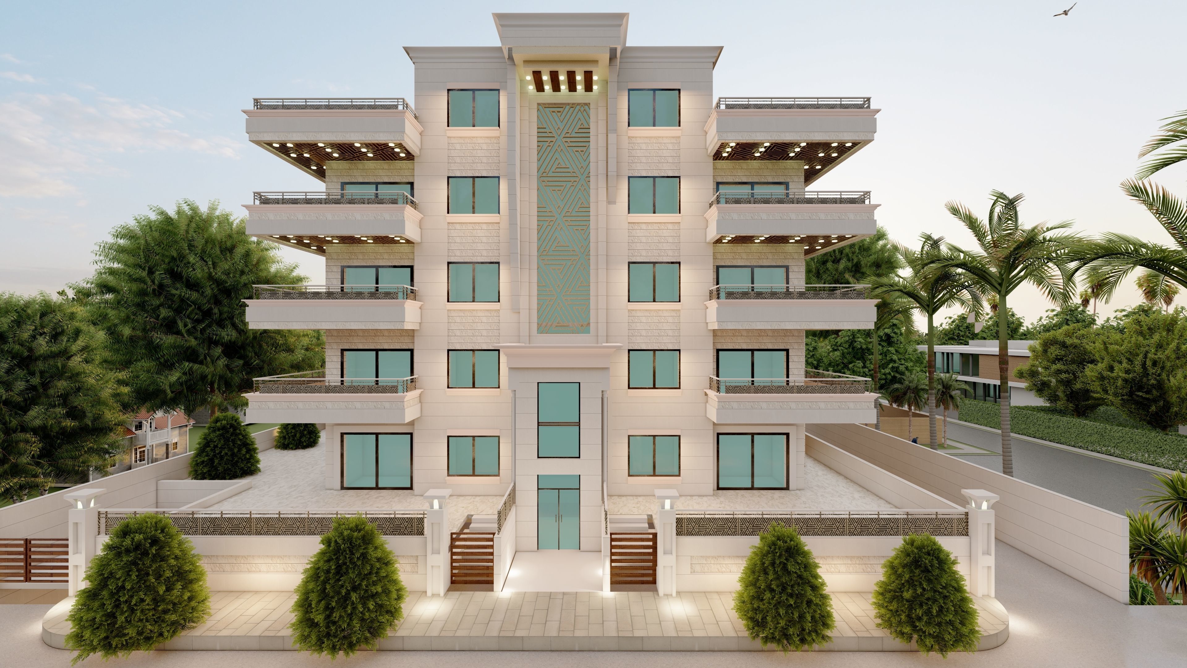 3d architecture apartment building free 3D model | CGTrader