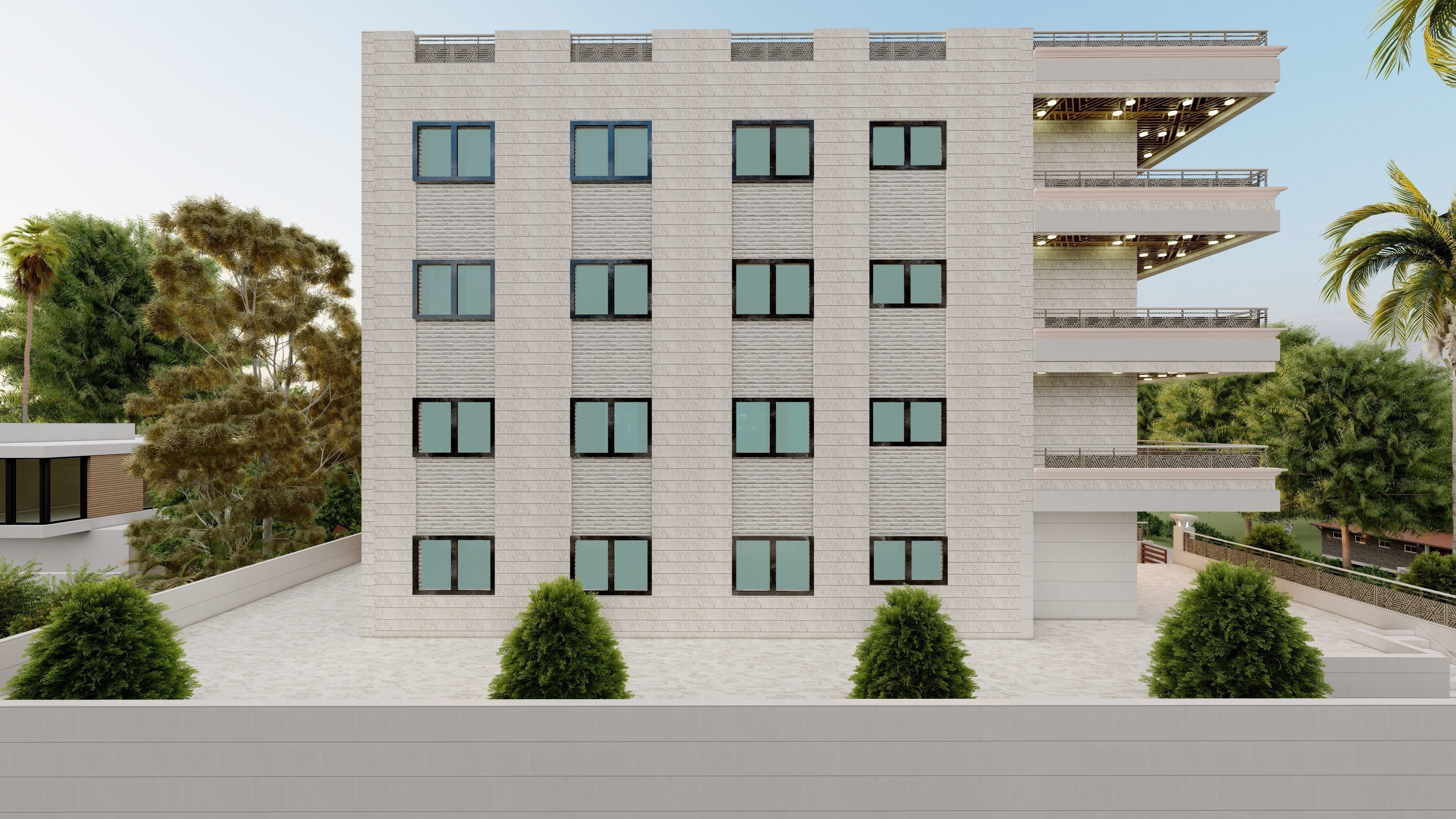 3d architecture apartment building free 3D model | CGTrader