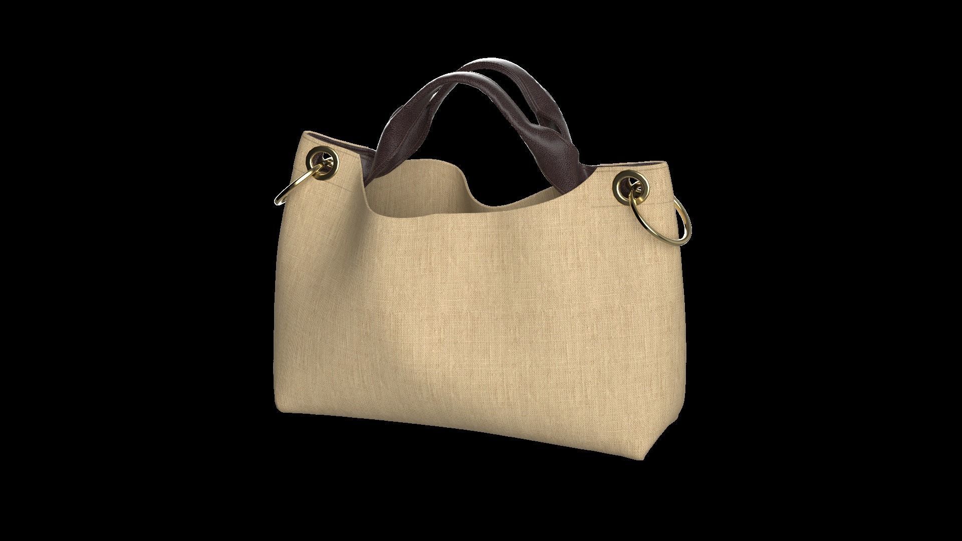 totebag handbag free 3D model | CGTrader