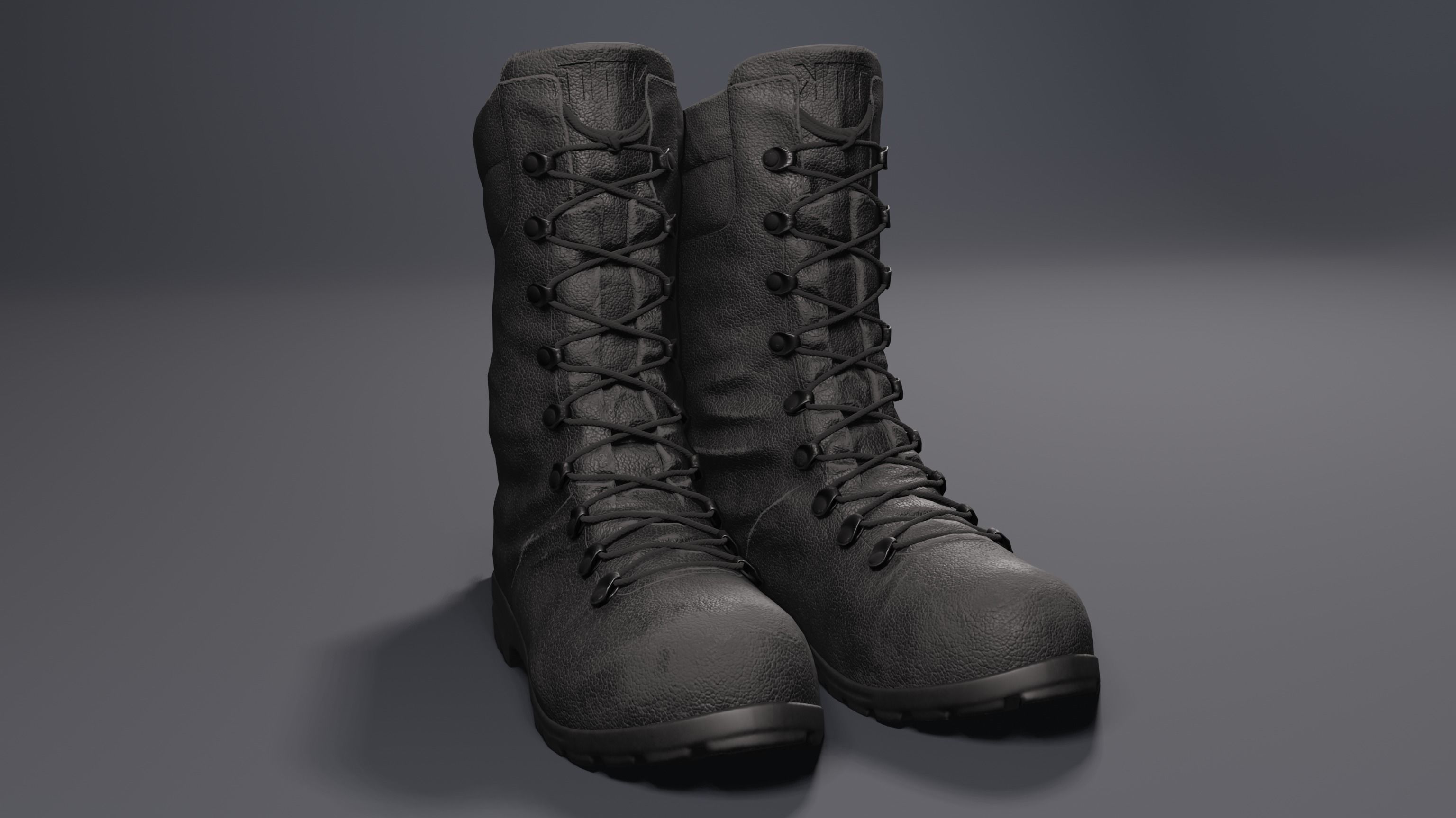 3D model Russian VKPO Demi-Season Combat Boots VR / AR / low-poly ...