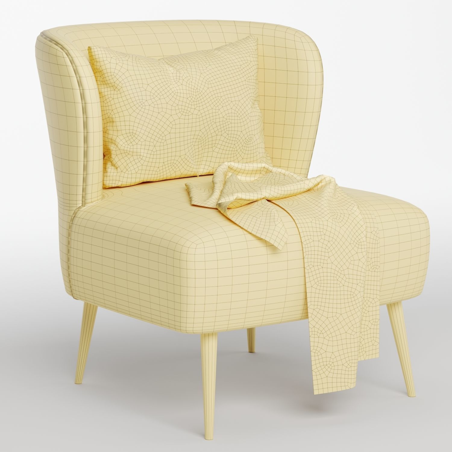 Soileau Accent chair 3D model | CGTrader