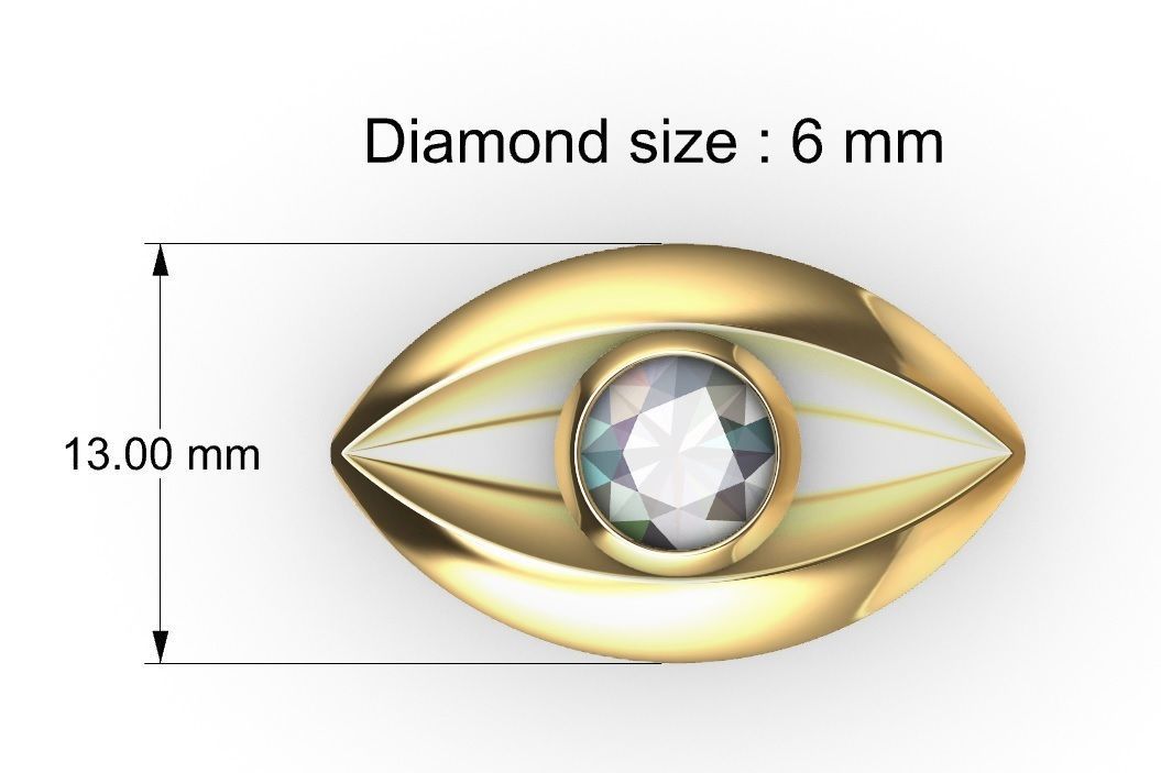 11 MM INFINITY EYE LINK 3D model 3D printable | CGTrader