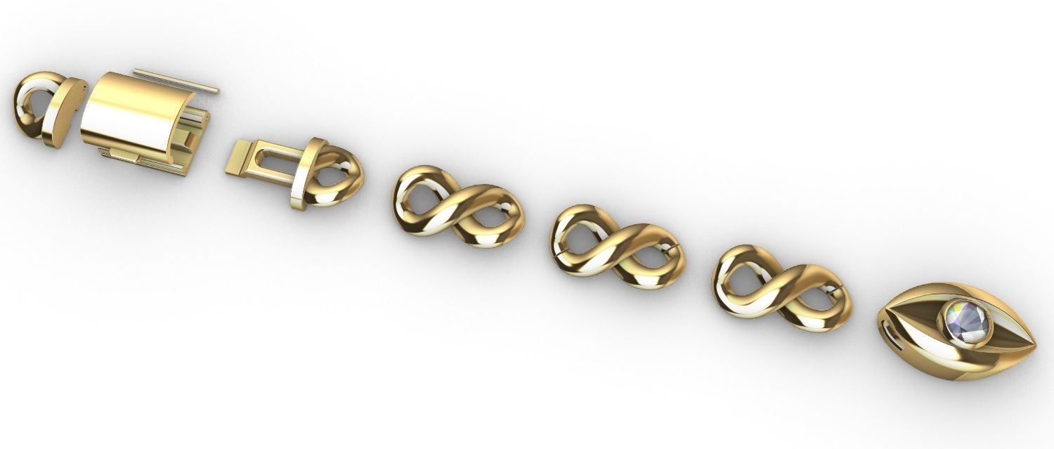 11 MM INFINITY EYE LINK 3D model 3D printable | CGTrader