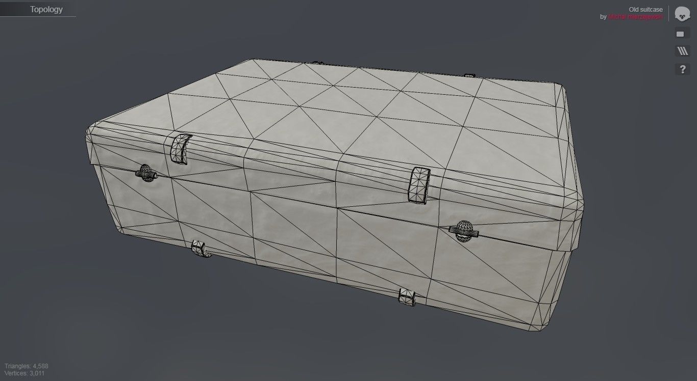 Old Suitcase Low free VR / AR / low-poly 3D model | CGTrader