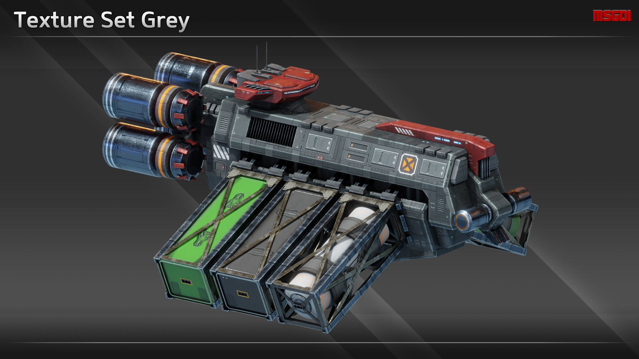 3D model Spaceship CFS3 Light Freighter VR / AR / low-poly | CGTrader