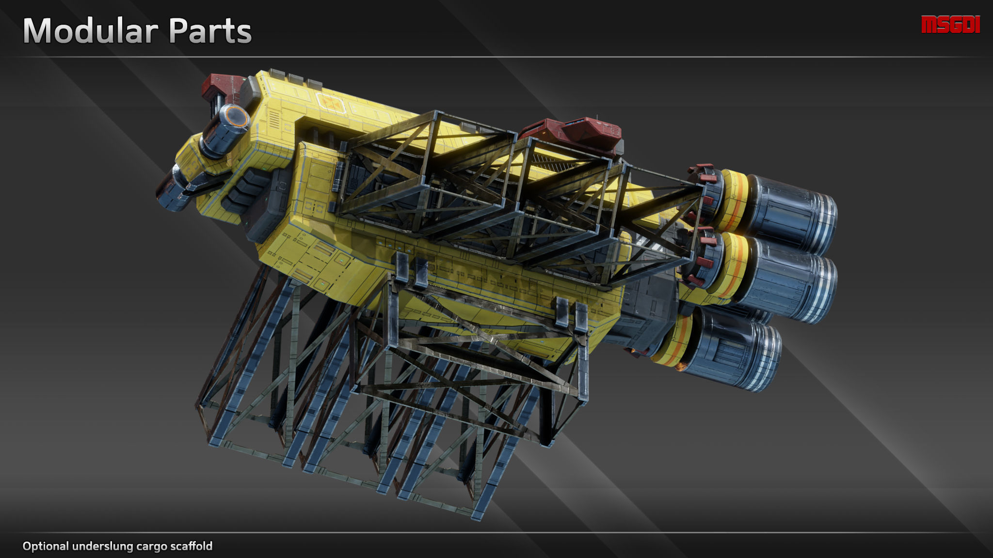 3D model Spaceship CFS3 Light Freighter VR / AR / low-poly | CGTrader