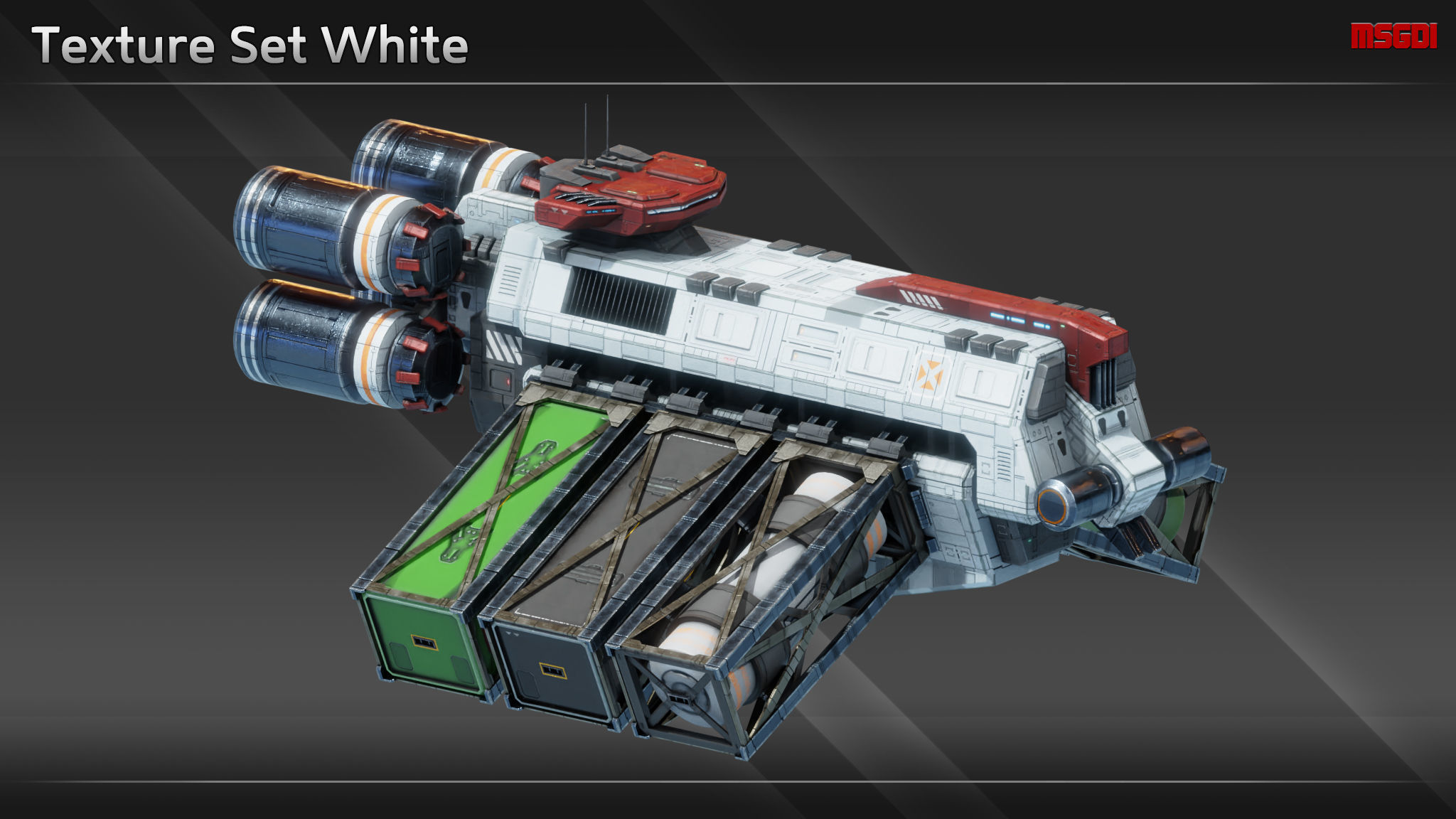 3D model Spaceship CFS3 Light Freighter VR / AR / low-poly | CGTrader