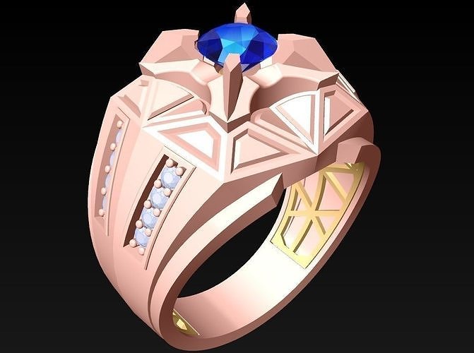 Diamond Rings - Pattern Rings - N6194 3D model 3D printable | CGTrader