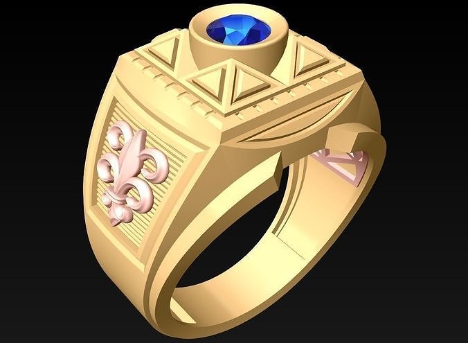 Diamond Rings - Pattern Rings - N6190 3D model 3D printable | CGTrader