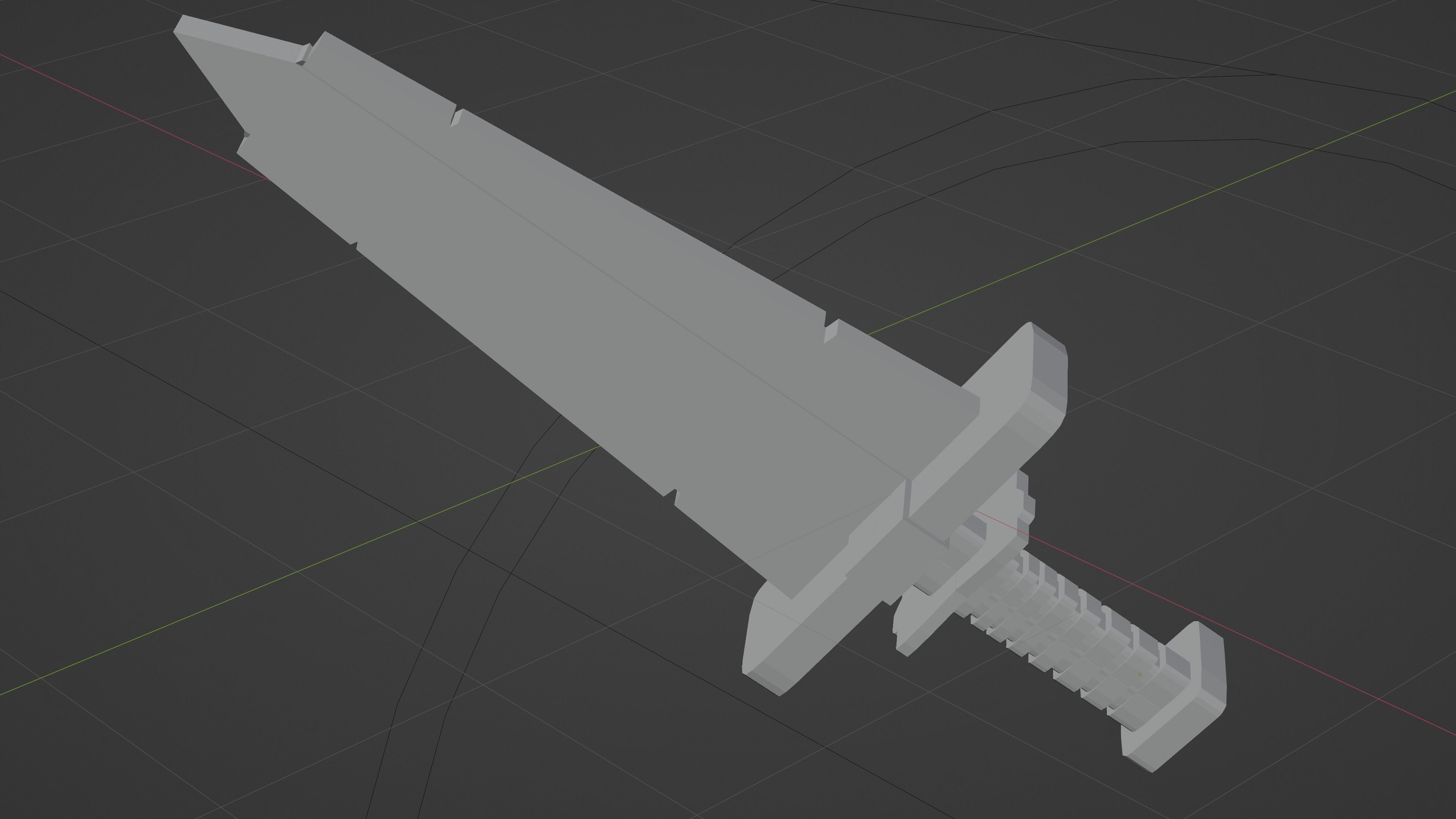 3D model 3D Sword Low-poly game version VR / AR / low-poly | CGTrader