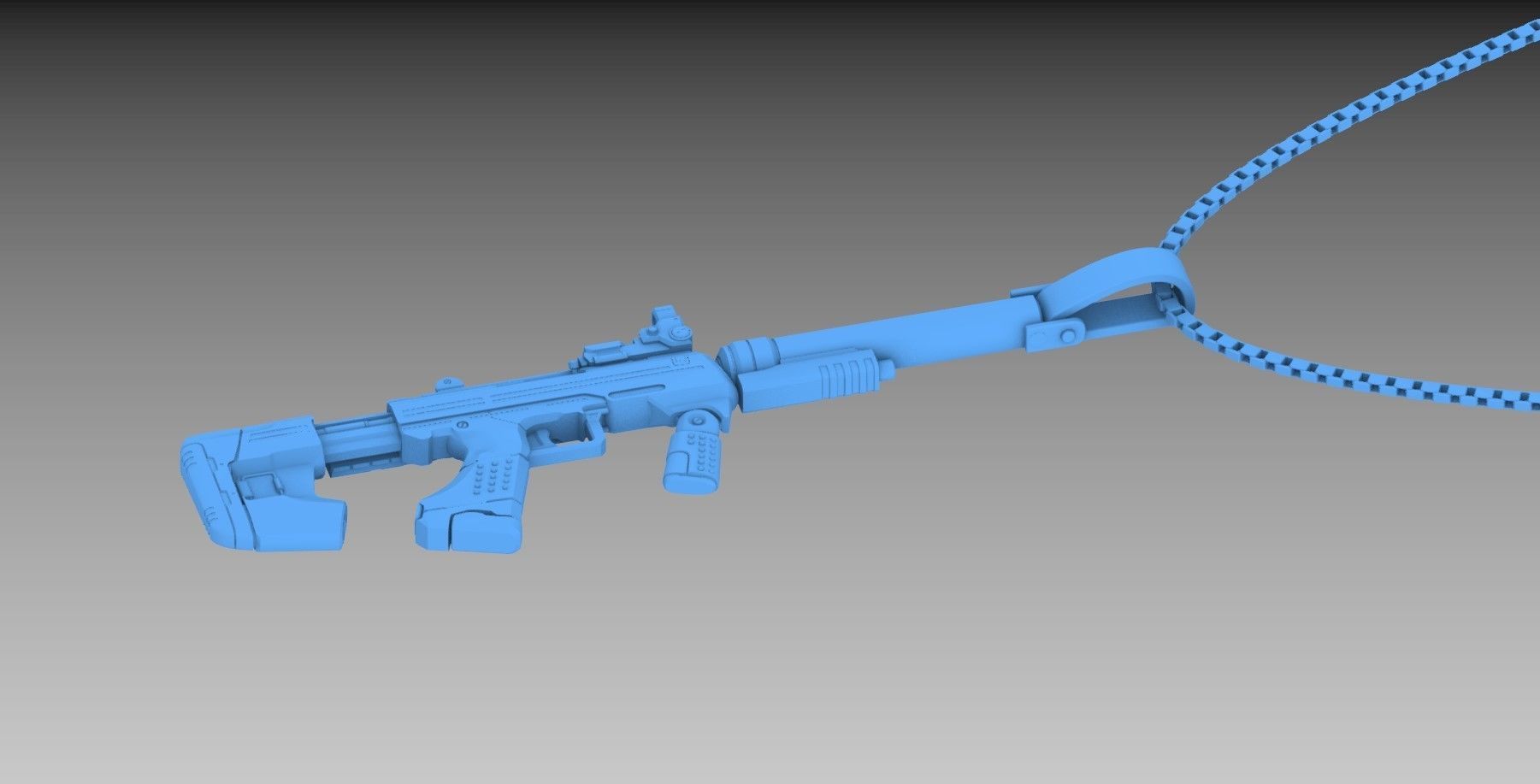 Gun Pendant Design 3D model 3D printable | CGTrader