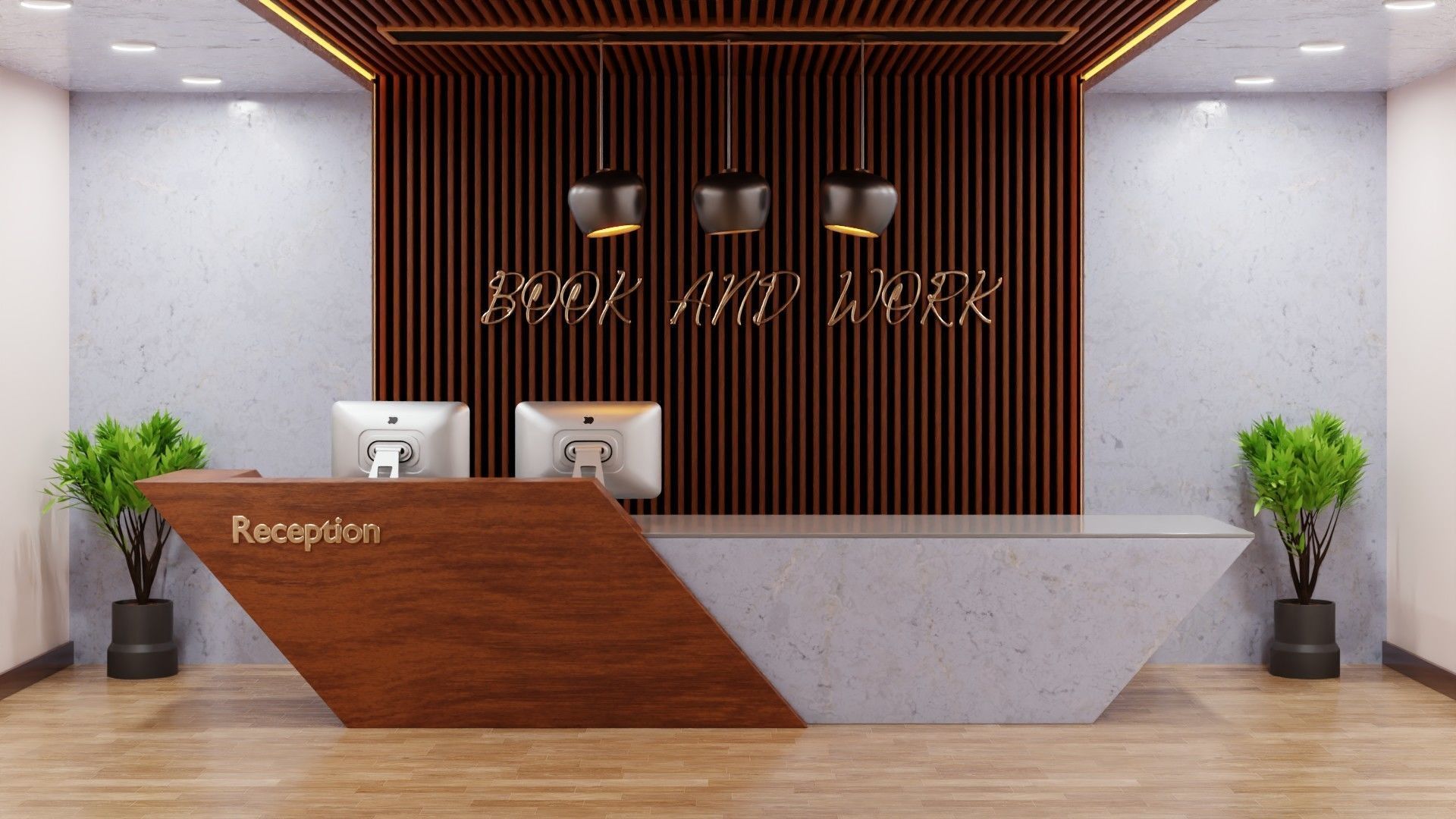 Reception Desk 3D model | CGTrader