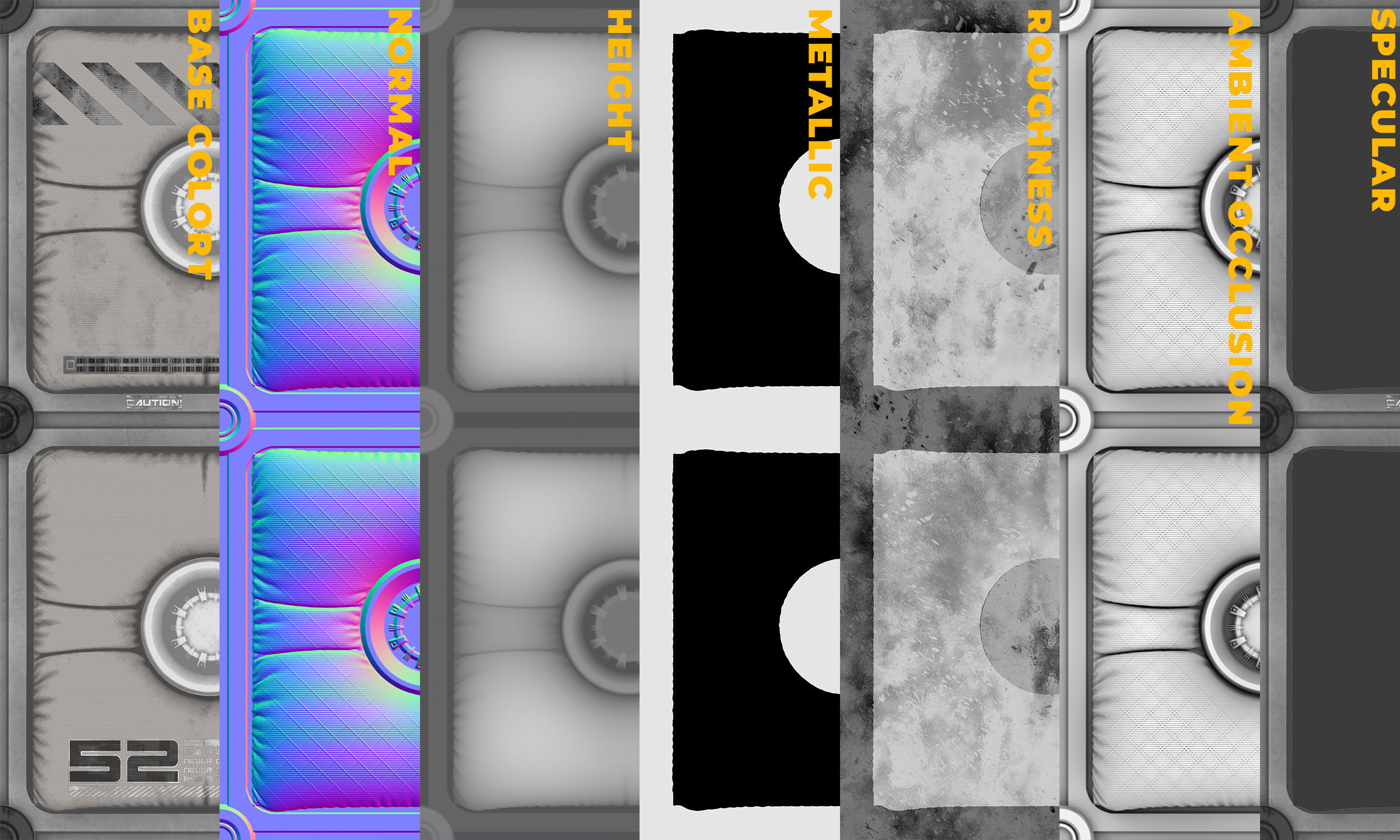 9 SCI FI MATERIAL HARDSURFACE COLLECTION VOL 02 Texture | CGTrader