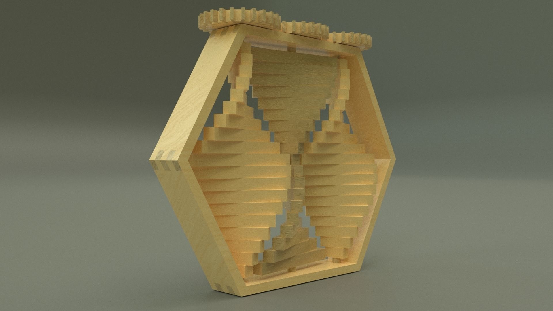 Wooden wind spinner 3D model | CGTrader