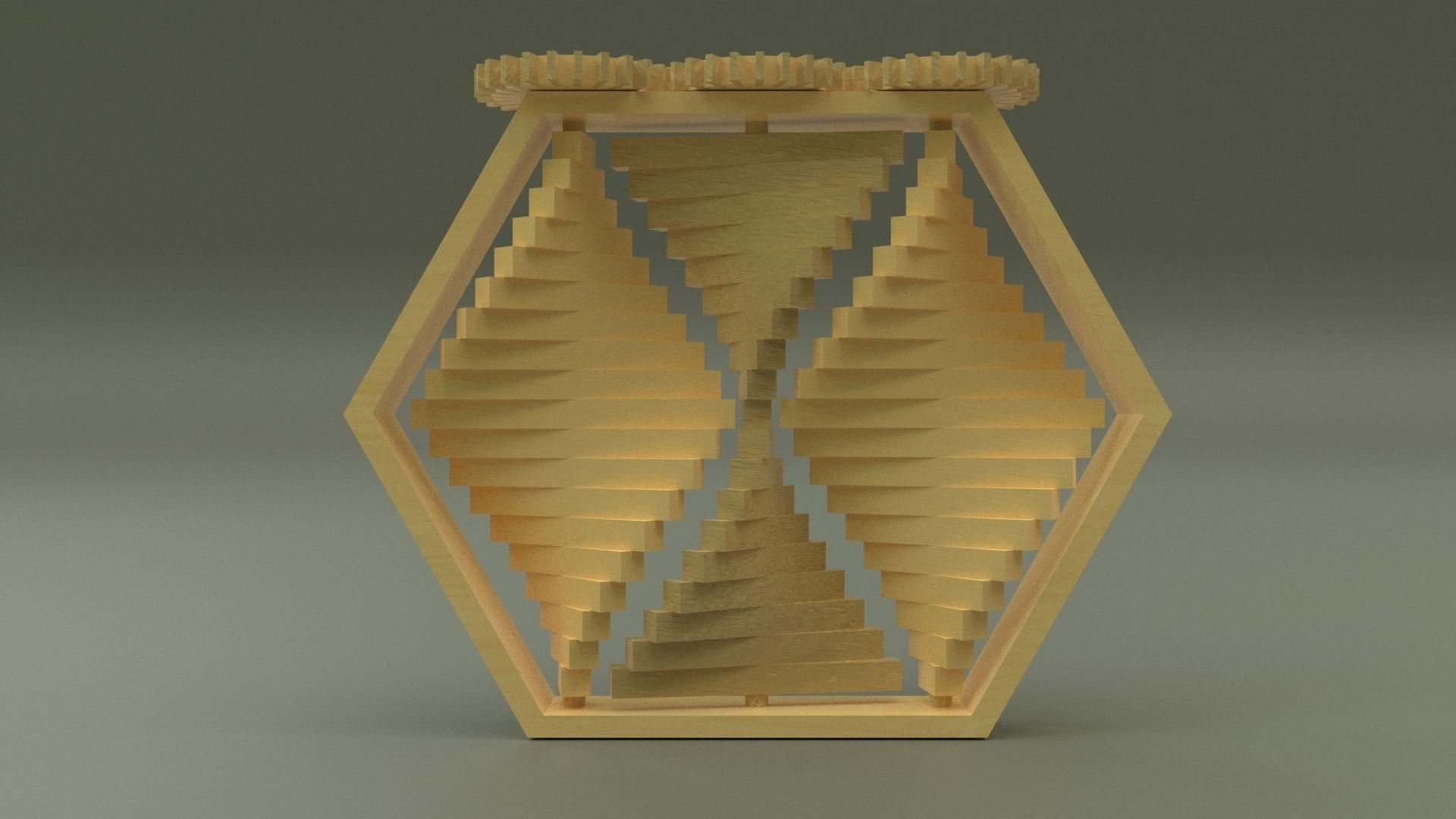 Wooden wind spinner 3D model | CGTrader