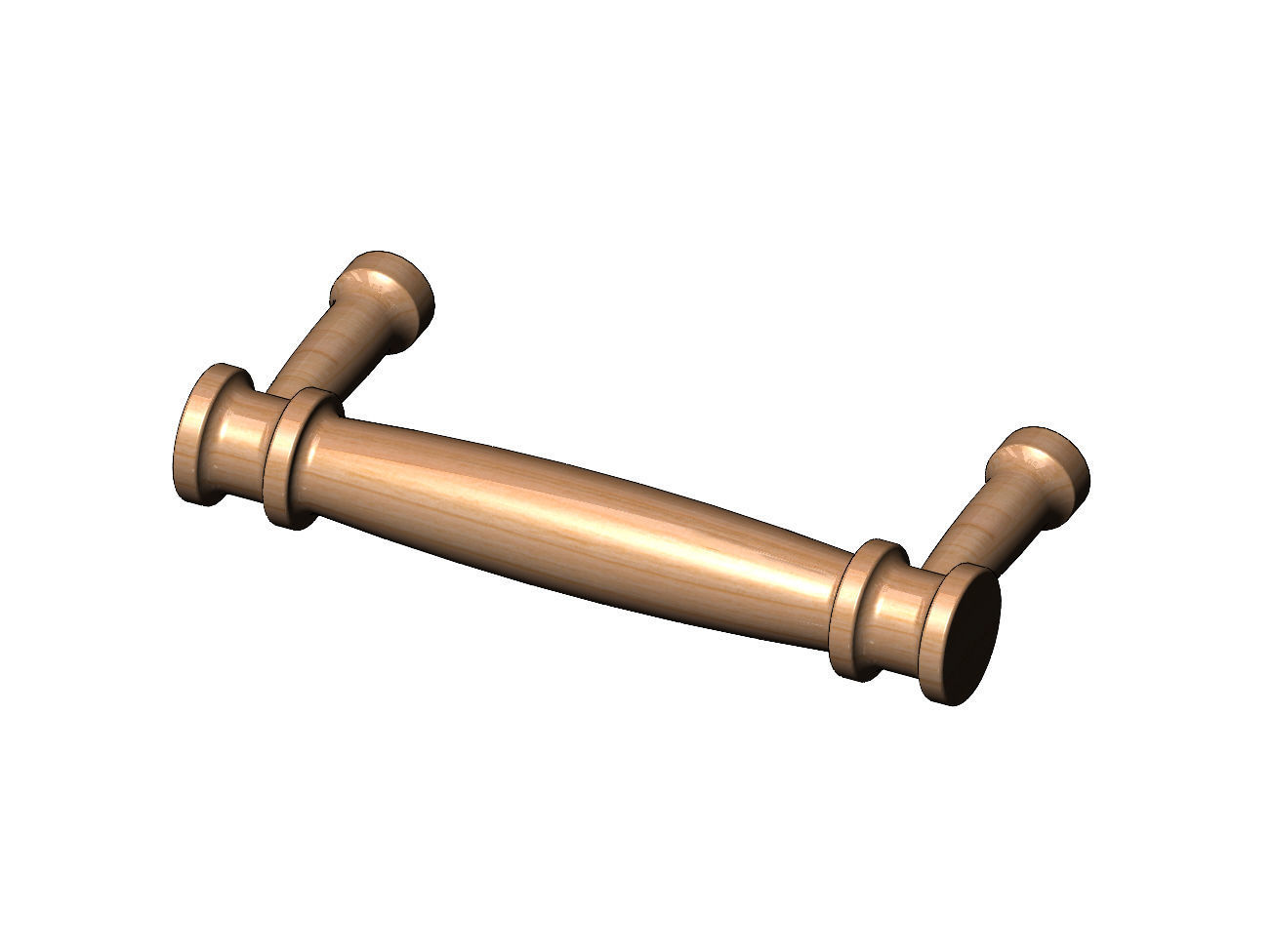 Cabinet drawer handle and pull N005 miniset 3D model 3D printable ...