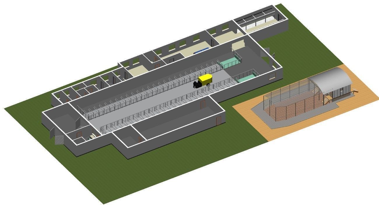 Dairy farm and poultry farm 3D model | CGTrader