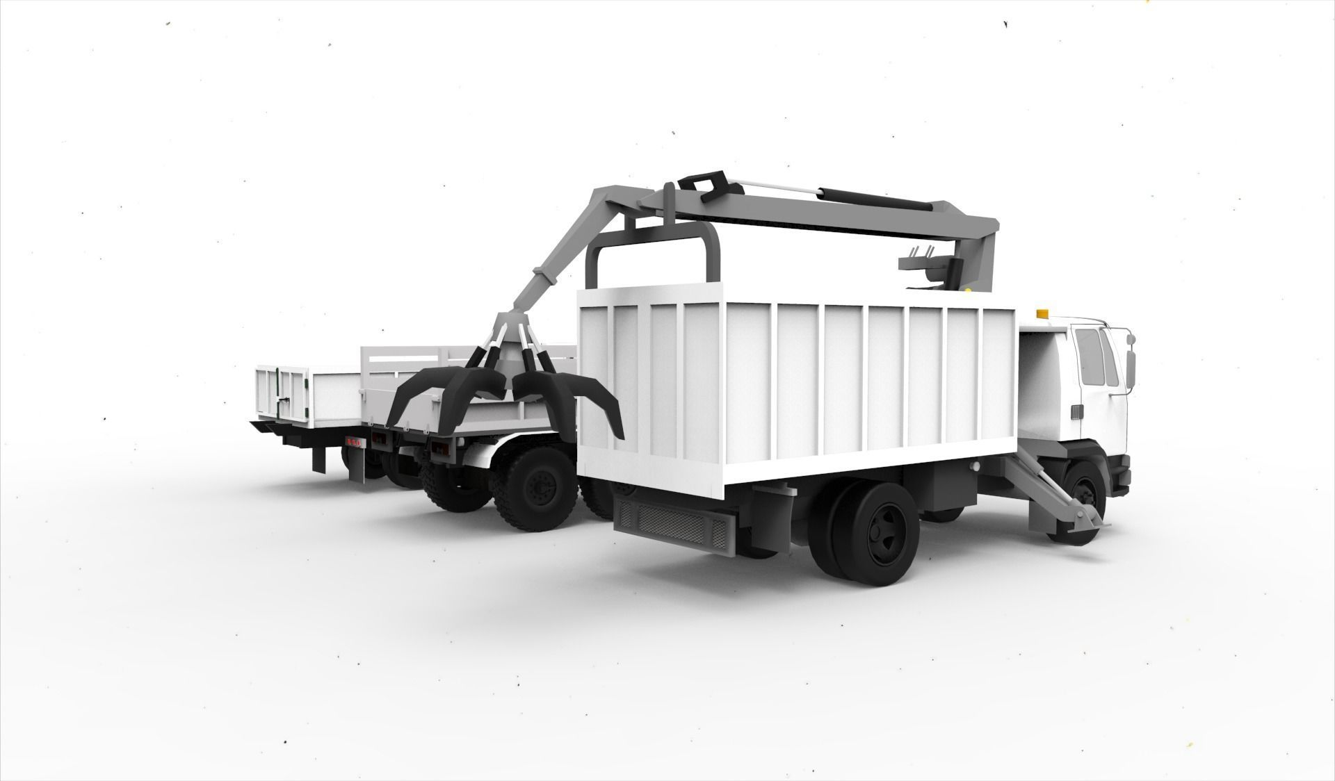 Garbage truck 3D model | CGTrader