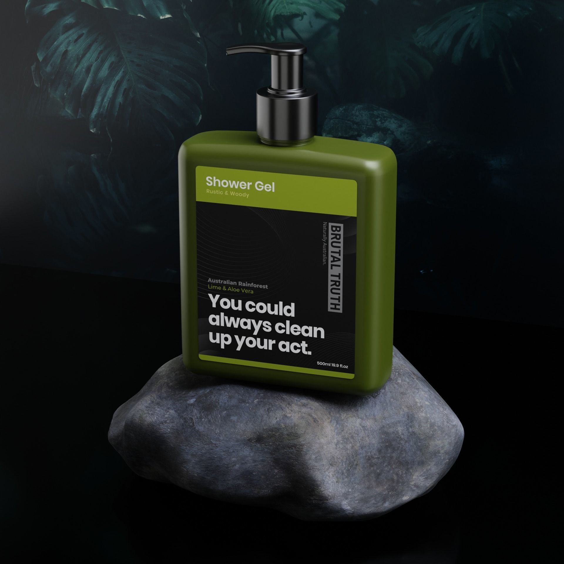 Luxury Shower Gel Bottle Packaging 3D model | CGTrader