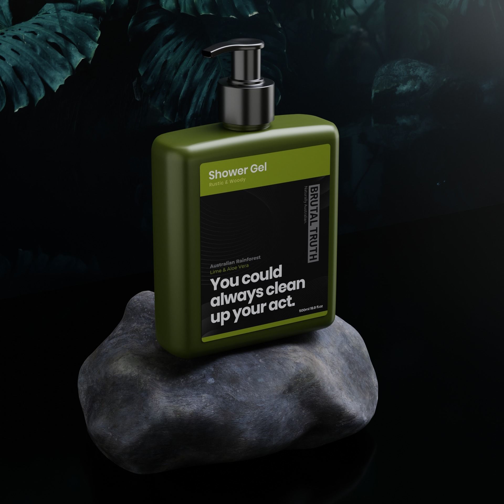 Luxury Shower Gel Bottle Packaging 3D model | CGTrader