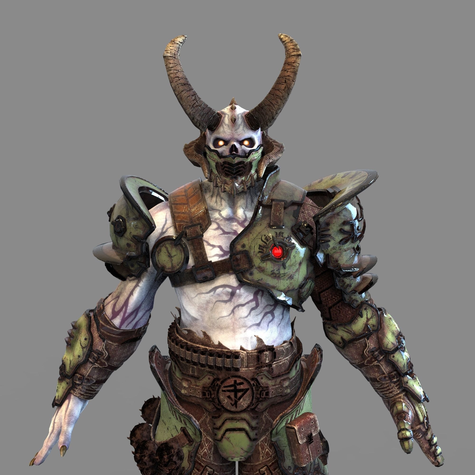 Doom Eternal Marauder Full Body Wearable Armor with Head 3D model 3D ...