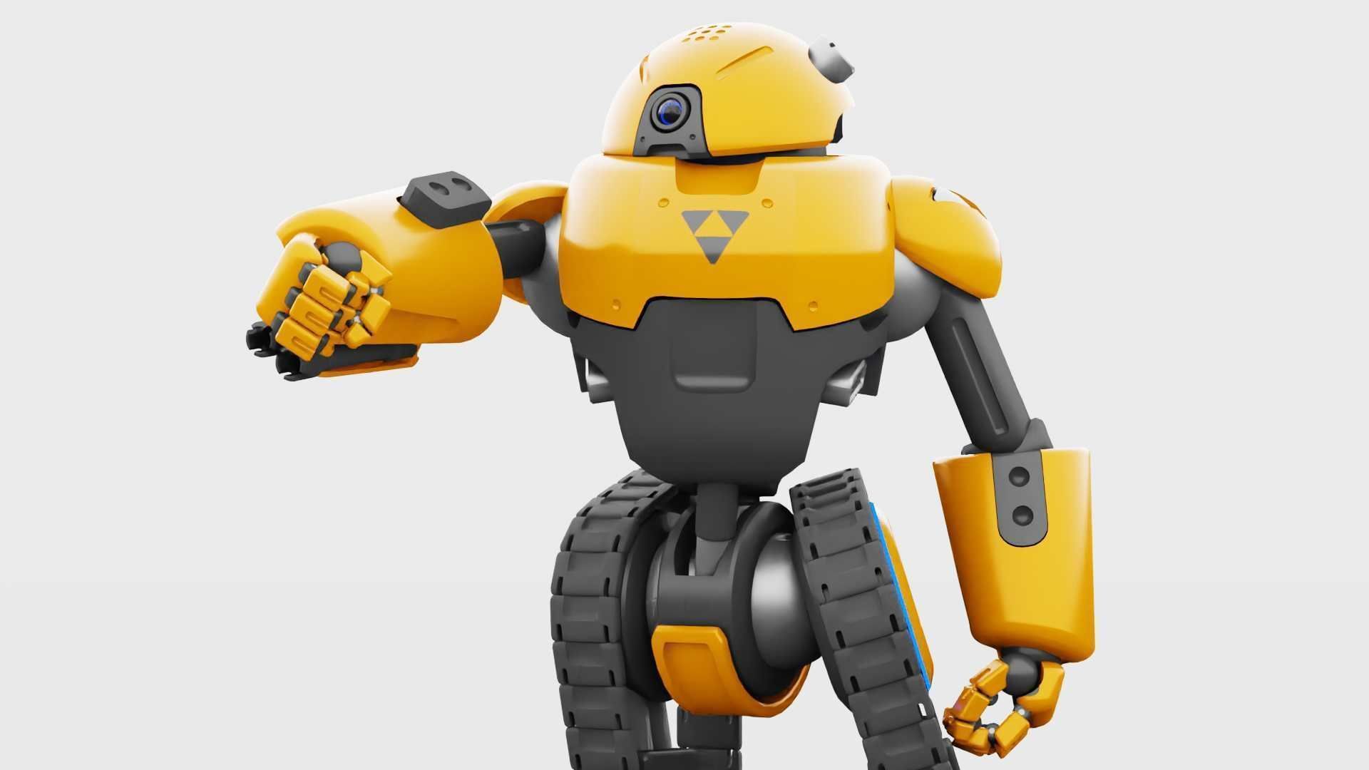 MILITARY BOT C-3000 RIGGED 3D model rigged | CGTrader