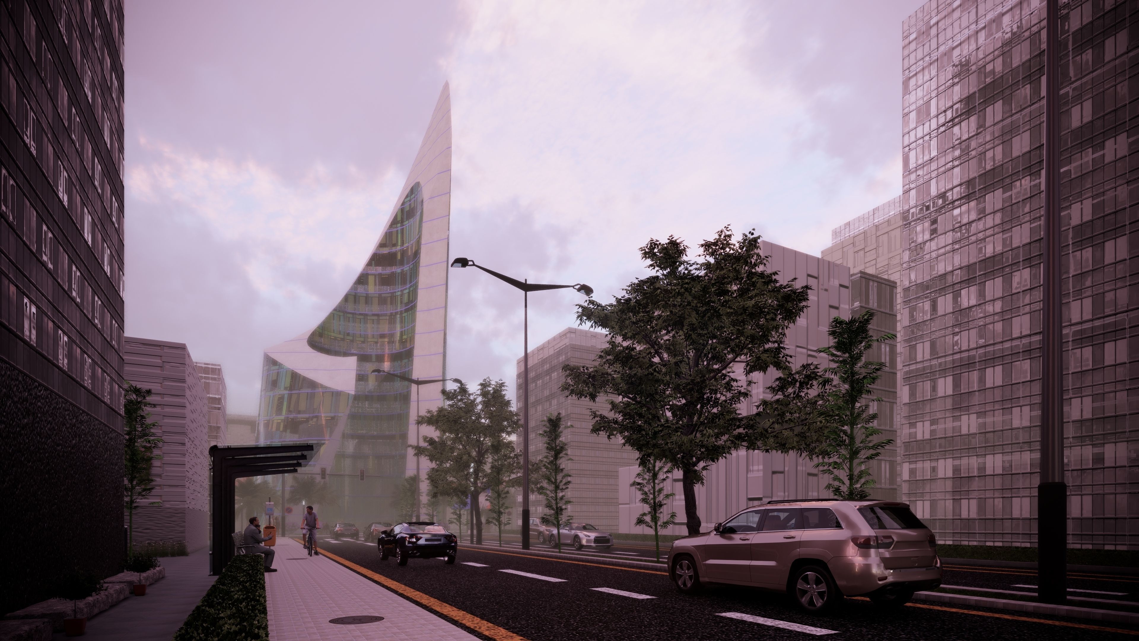 3D model skyscraper ultra modern Building VR / AR / low-poly | CGTrader